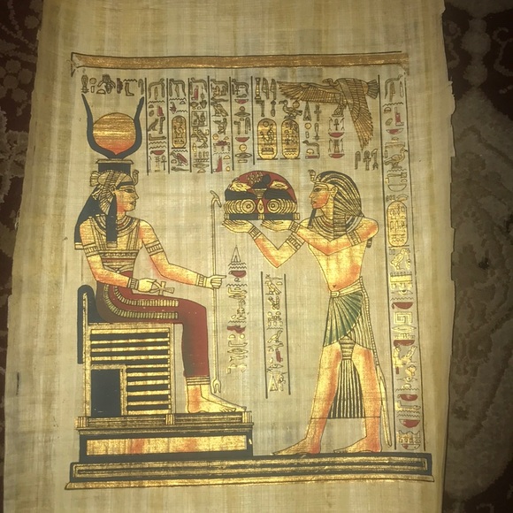 Wall Decor | Egyptian Papyrus Hand Paint | Poshmark